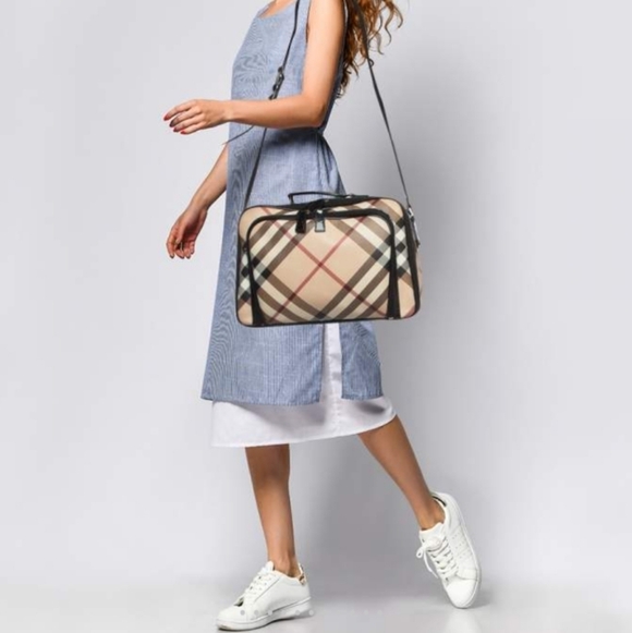 Burberry | Bags | Burberry Diaper Bag Black And Tan Check | Poshmark